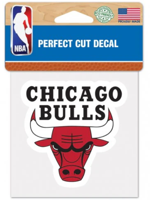 Chicago Bulls NBA WinCraft - 4” x 4” Perfect Cut Decal – Pro Look ...